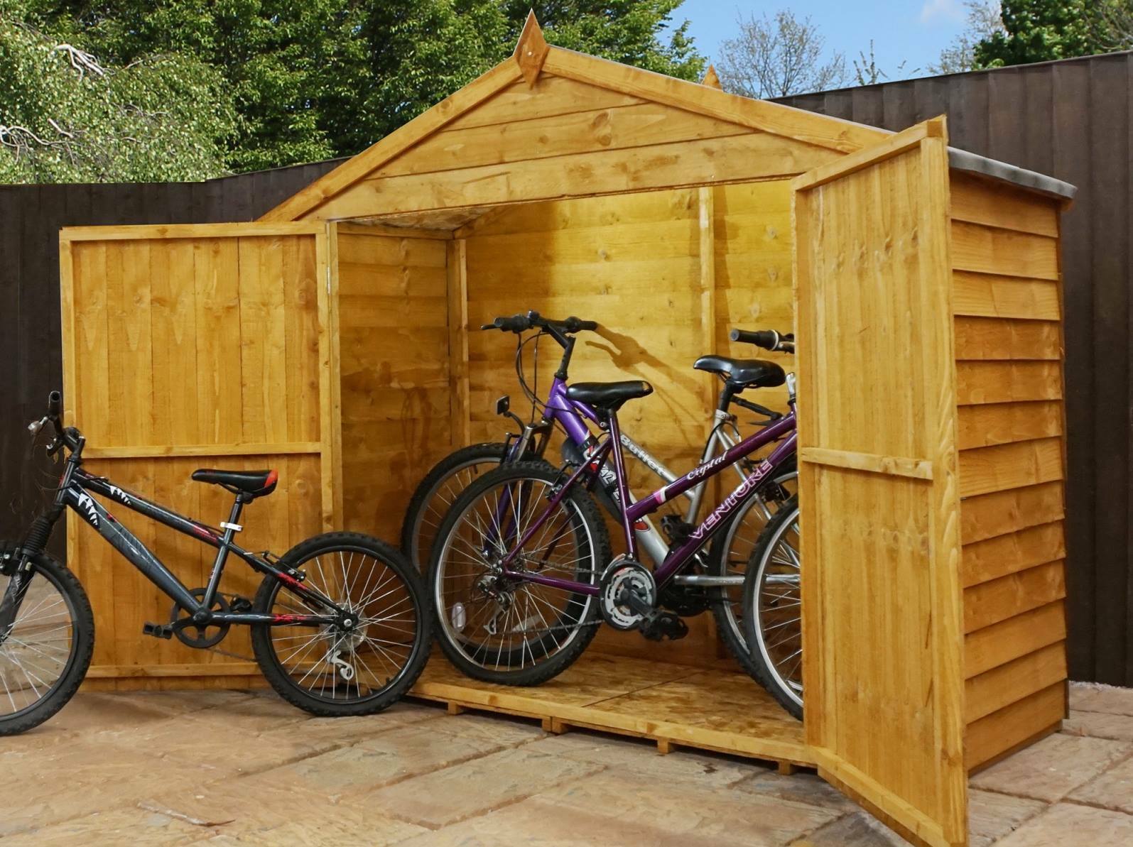 7x3 WOODEN BIKE SHED STORE 7ft X 3ft NEW WOOD DOUBLE DOOR GARDEN HUT 7x3 WOODEN BIKE SHED STORE 7ft X 3ft NEW WOOD DOUBLE DOOR GARDEN HUT