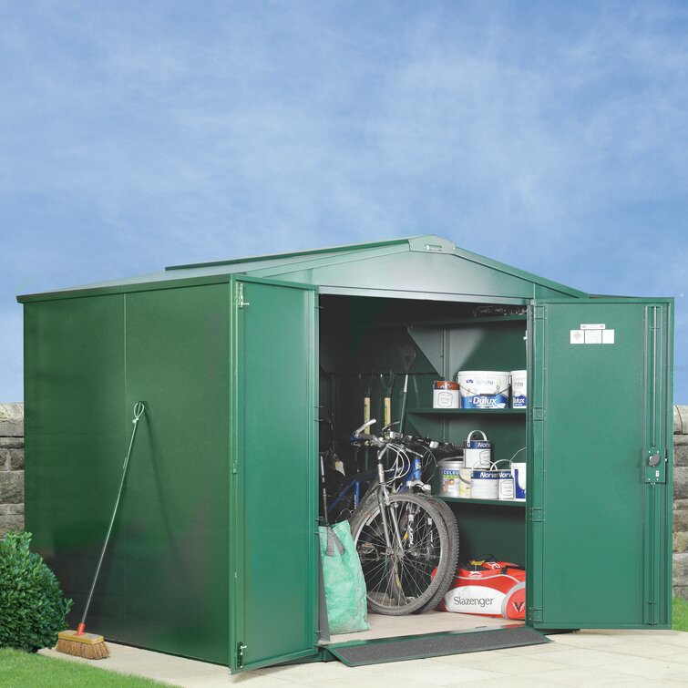 Gladiator 7 ft. W x 7 ft. D Apex Metal Shed - Summer Houses,Cheap ...